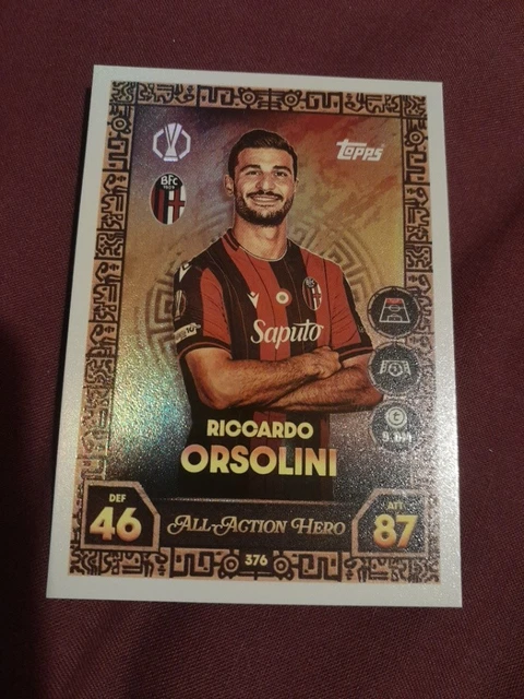 RICCARDO ORSOLINI ALL Action Hero Topps Match Attax 2025/2026 Bologna 25/26 #376 £1.97 - PicClick UK